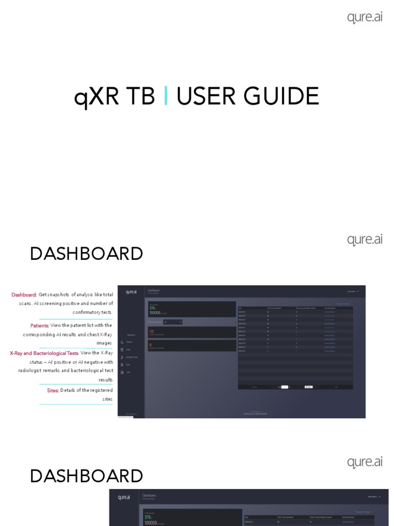 QXR TB User Guide | PDF | Health Care | Health Sciences