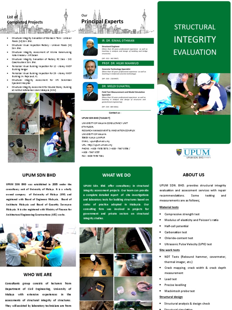 UPUM Brochure - Structural Integrity | PDF | Engineering | Materials