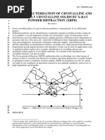 XRPD Analysis of Crystalline Solids | PDF | X Ray Crystallography ...