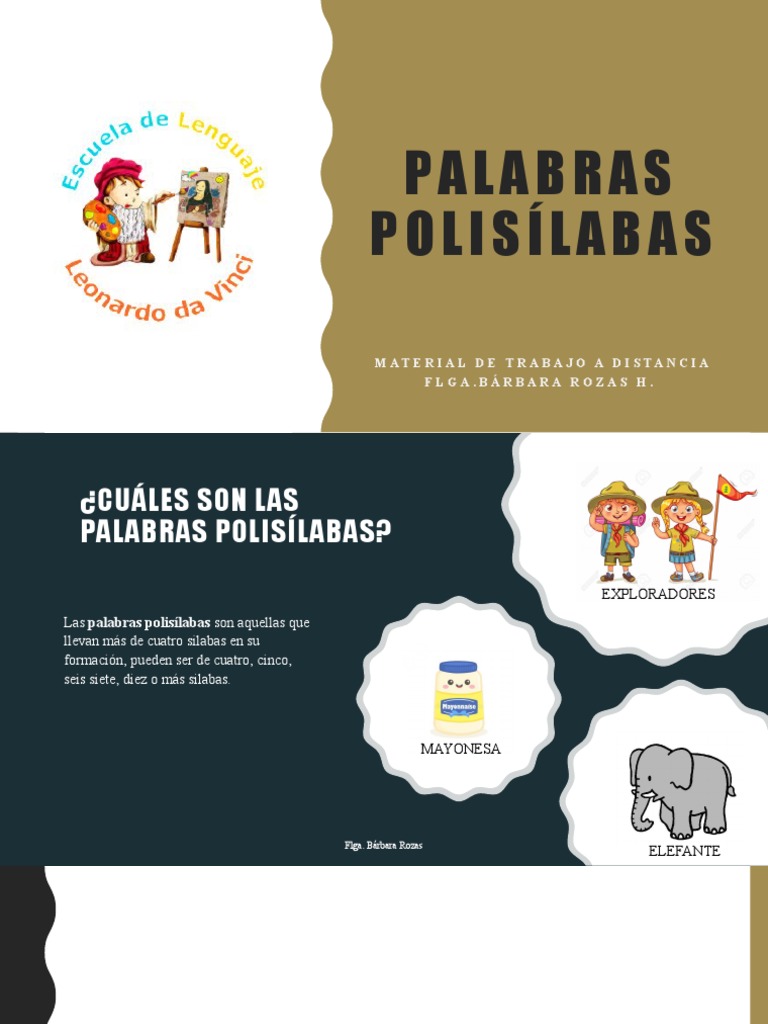 Palabras Polisilabas - Parte 1 | PDF | Ciencia cognitiva | Cognición