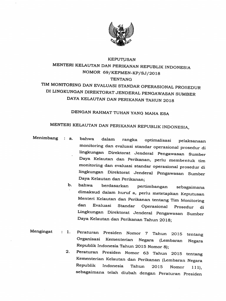 SK Tim Monev SOP PDF | PDF