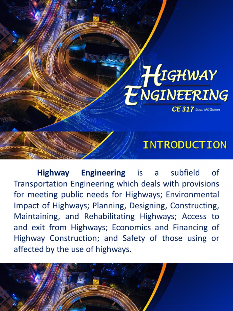 Highway Development and Planning PDF | PDF | Road | Highway