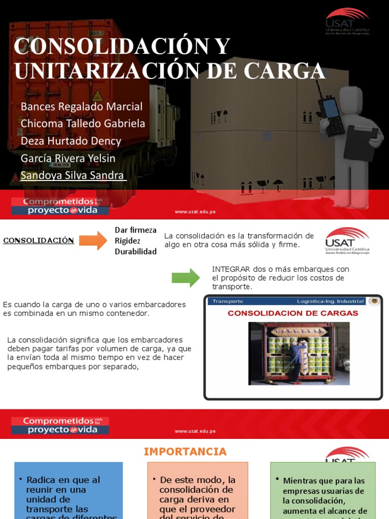 Consolidación y Unitarización de Carga | PDF | Paleta | aduana