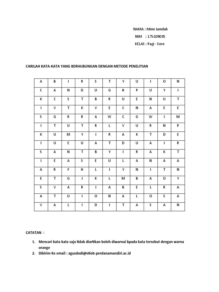 Jawaban Metode Riset | PDF