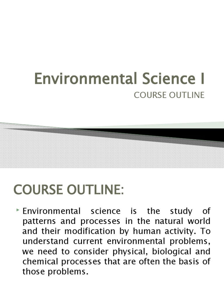 Introductory Environmental Science Course | PDF | Environmental Science ...