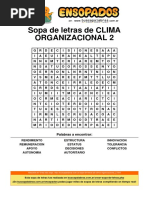 Sopa de Letras de Importancia de La Biodiversidad | PDF