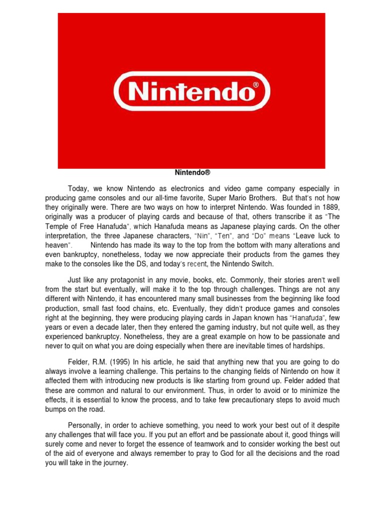 Nintendo | PDF | Nintendo | Video Game Consoles