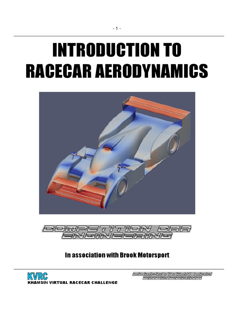 Racecar Aerodynamics: A Beginner's Guide | PDF | Drag (Physics) | Lift ...