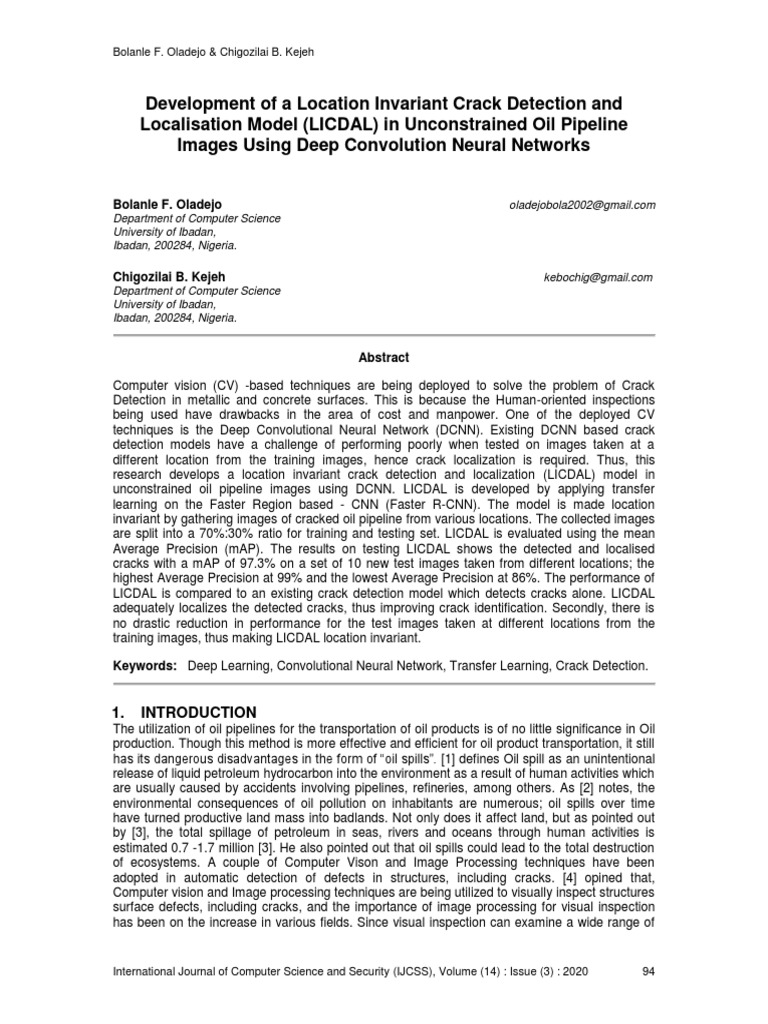 Development of A Location Invariant Crack Detection and Localisation ...