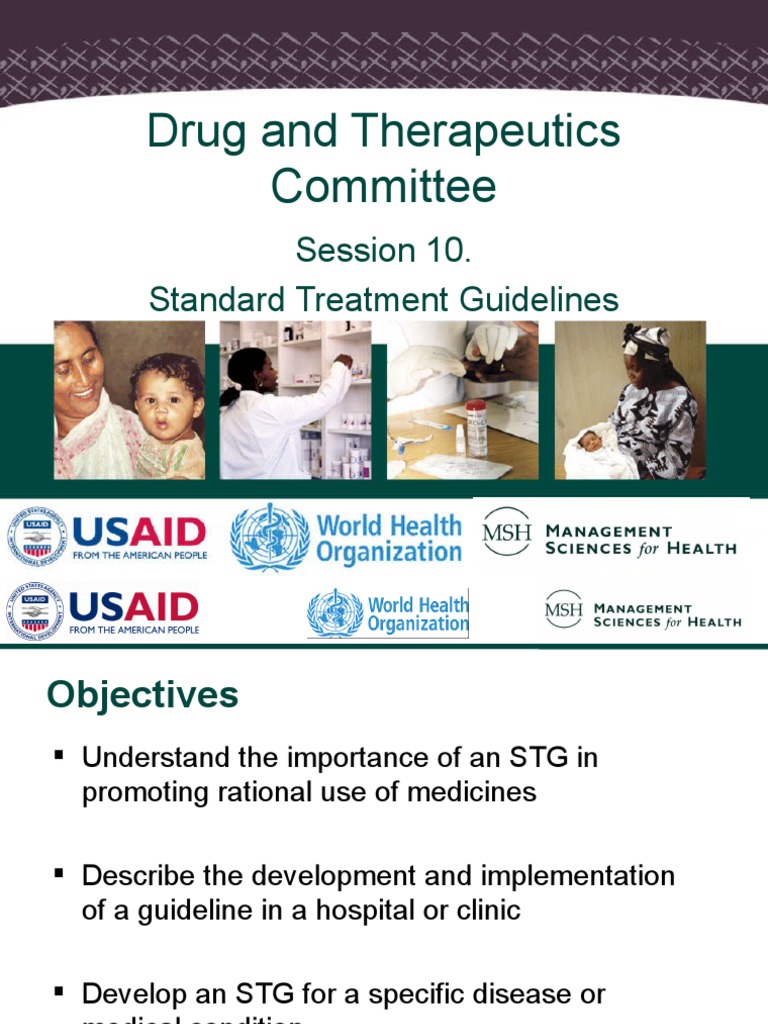 Standard Treatment Guidelines Overview | PDF | Therapy | Physician