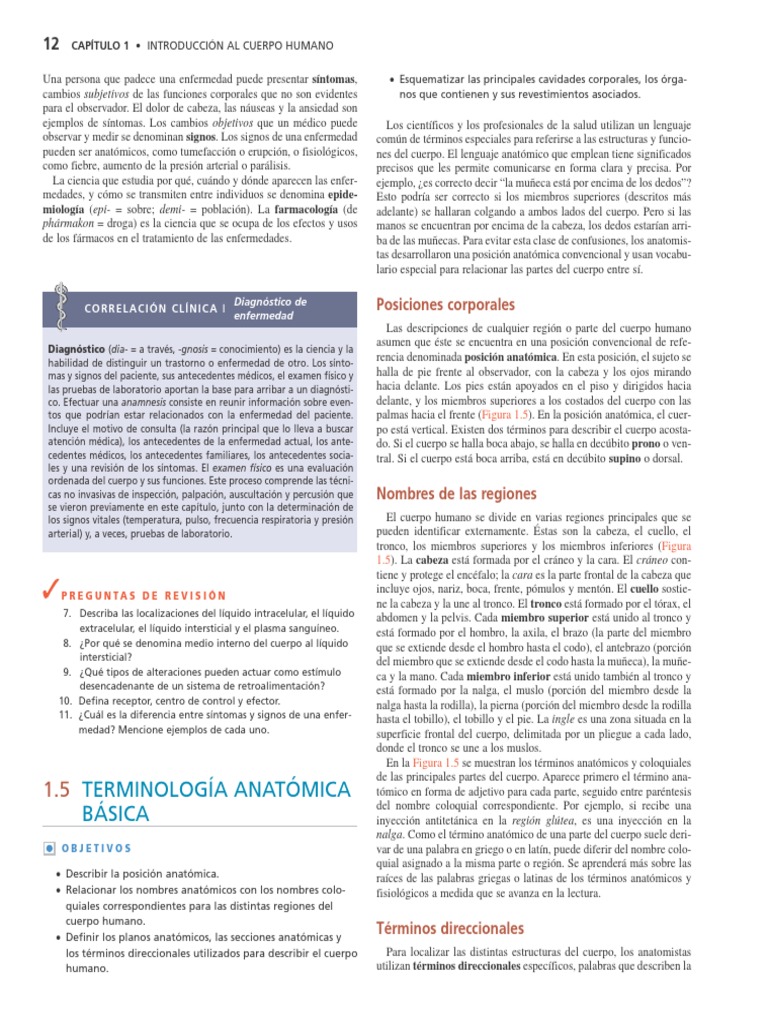 Principios de Anatomía y Fisiología Tortora Derrickson PDF | PDF ...