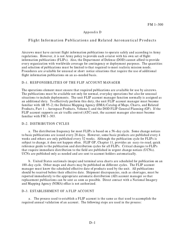 Flight Information Publications and Related Aeronautical Products | PDF ...