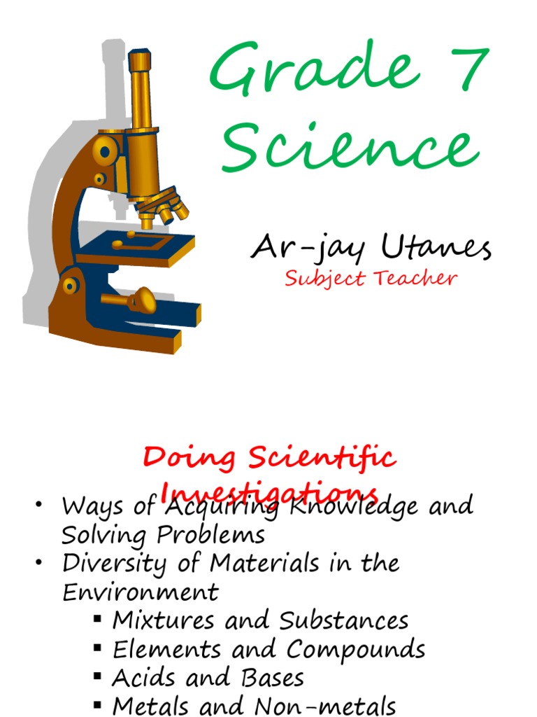 G7 Q1 L1 Doing Scientific Investigations | PDF | Hypothesis | Experiment