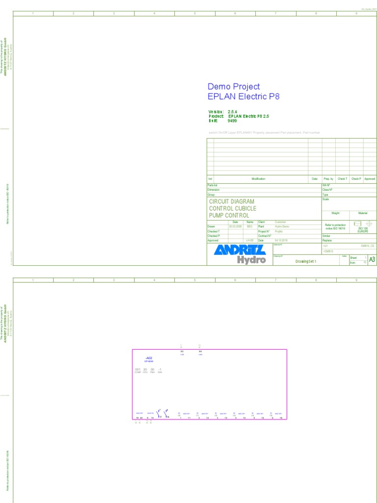 Pump Control Cubicle Circuit Diagram | PDF | Electrical Engineering