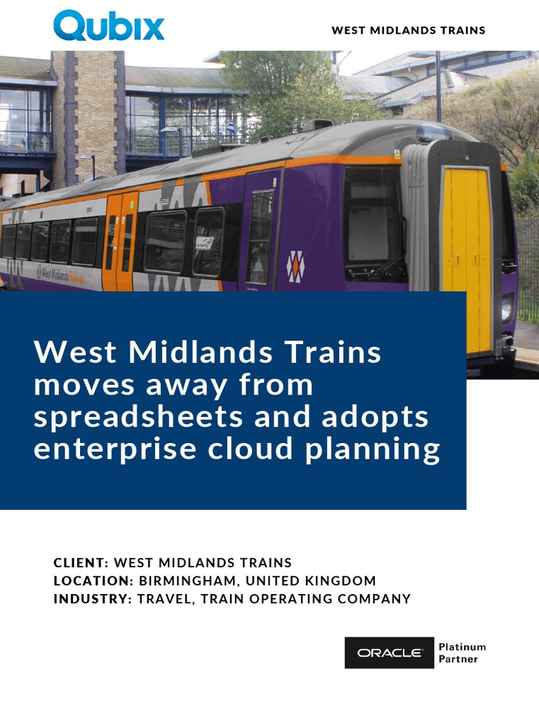Case Study - West Midland Trains | PDF | Cloud Computing | Analytics