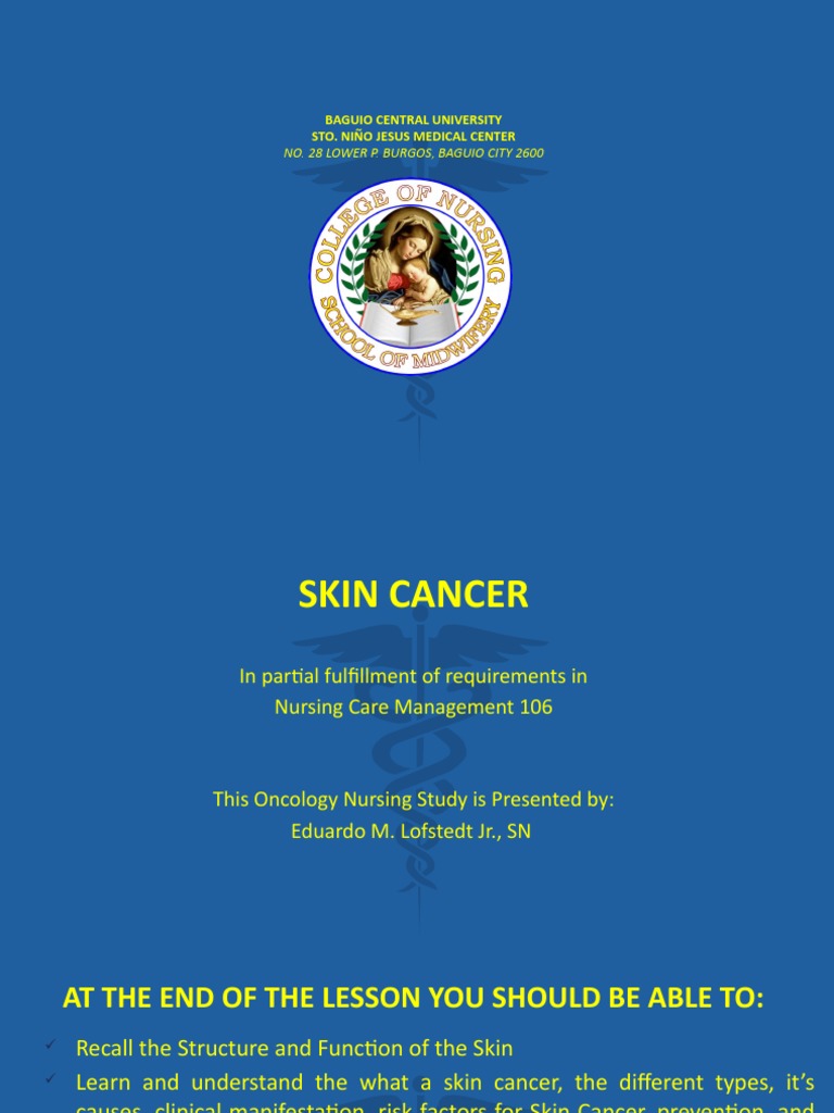 Oncology Nursing: Skin Cancer Guide | PDF | Integumentary System ...