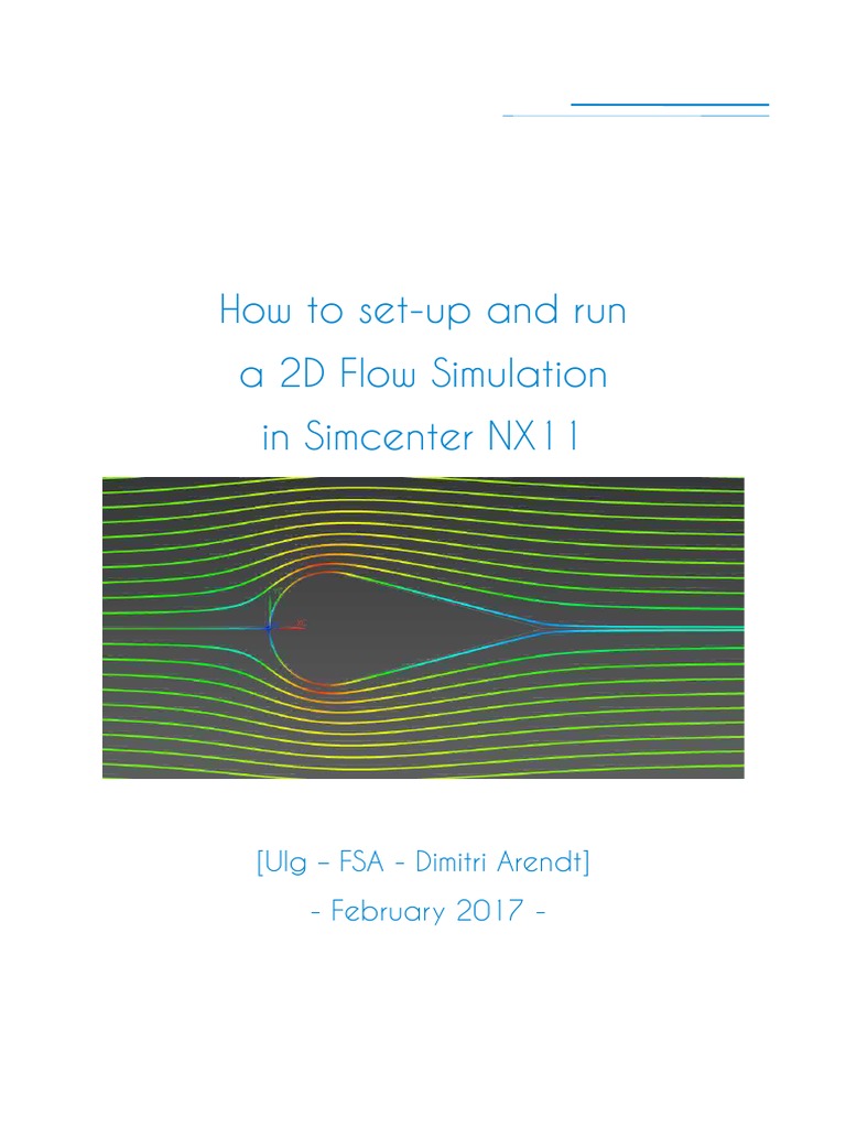 How To Set-Up and Run A 2D Flow Simulation in Simcenter NX11 | PDF ...