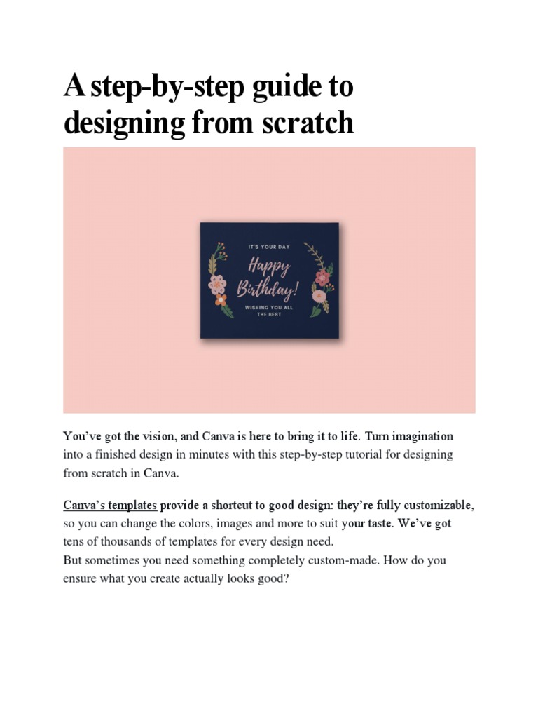 Canva - Step by Step Guide | PDF | Typefaces | Typography