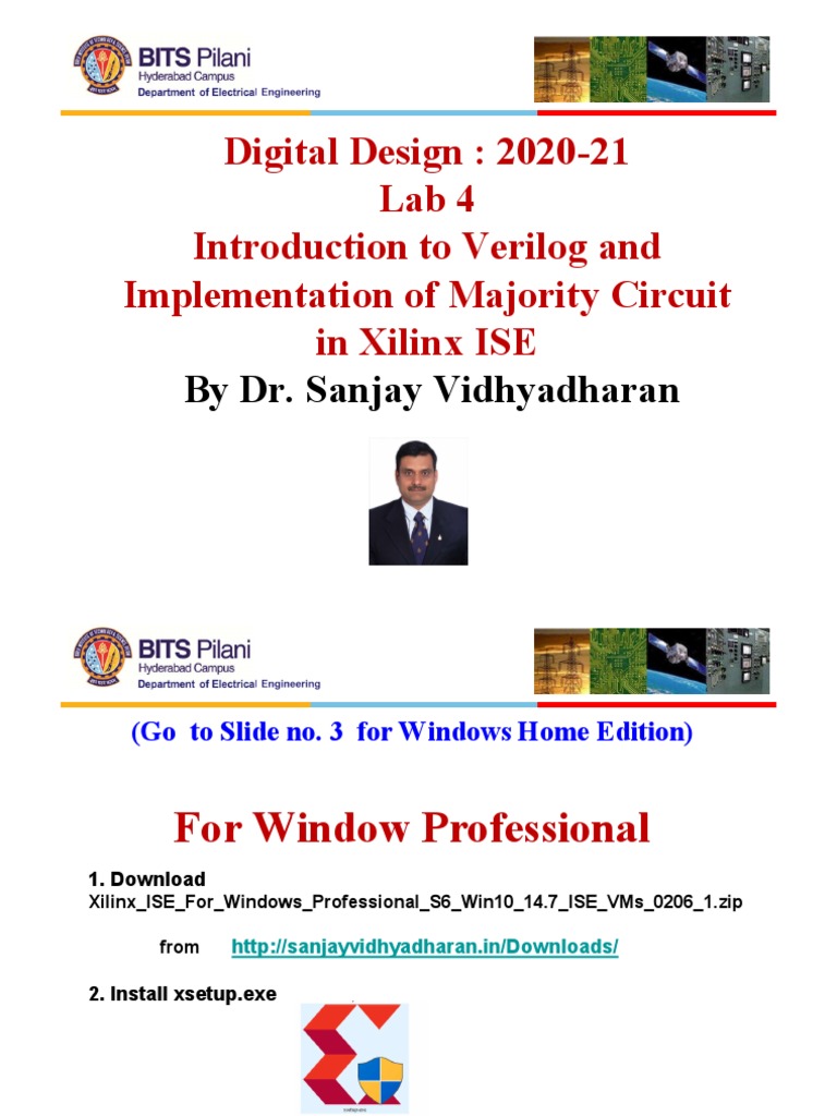 Dd Lab4 Introduction To Verilog And Implementation Of Majority