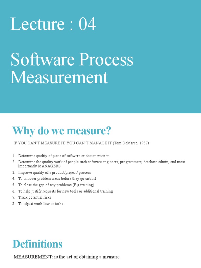 Software Process Measurement | PDF | Software | Business