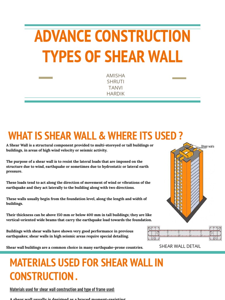 Shear Walls | PDF | Beam (Structure) | Reinforced Concrete