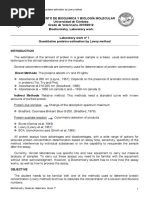 Lowry Method for Protein Estimation | PDF | Chemistry | Chemical Substances