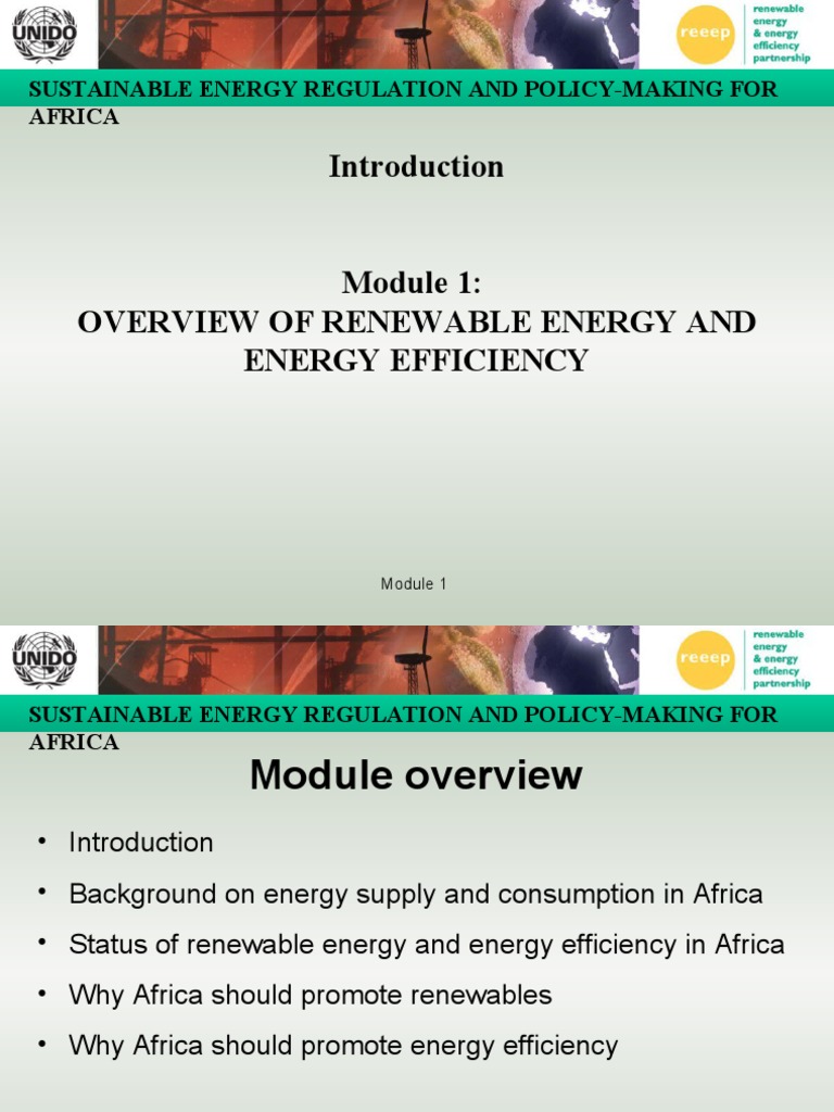 Introduction - Module 1 Presentation | PDF | Renewable Energy ...