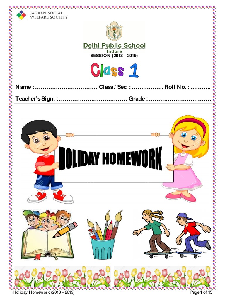 1 Holiday Homework | PDF