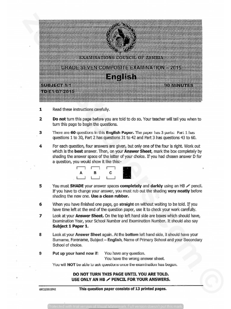 g7 English 2015 PDF | PDF