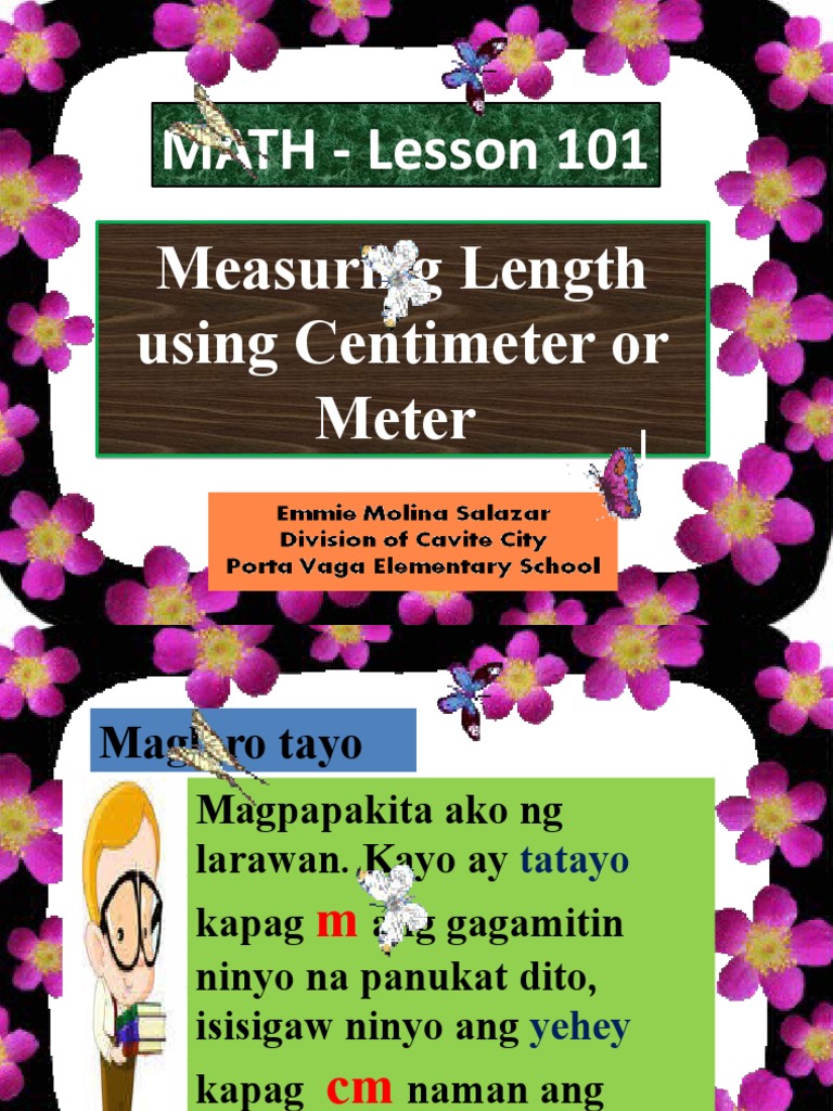 POWERPOINT in MATH 4th Grading - Lesson 101 Measuring Length Using ...