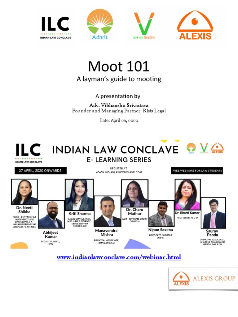 A Layman's Guide to Mooting: Tips for Participating in and Winning Moot ...