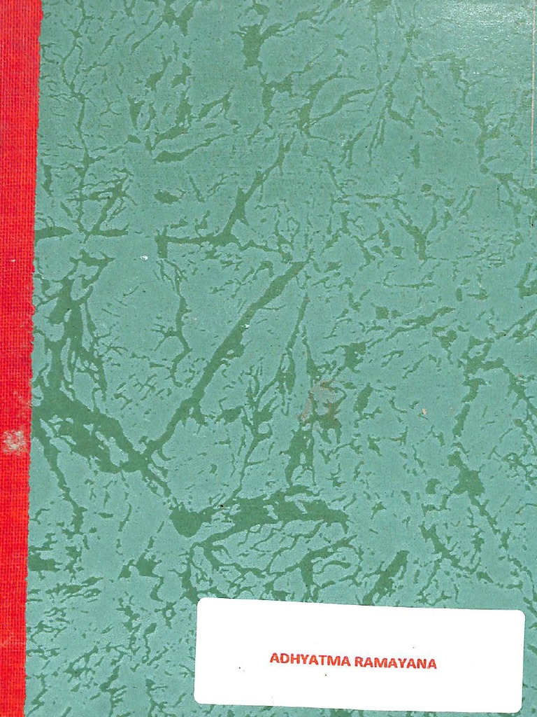 Adhyatma Ramayana - English Translation PDF | PDF