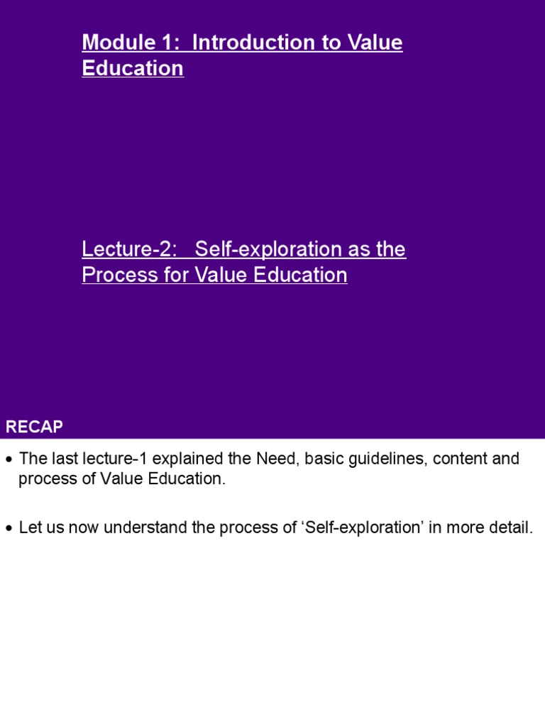 Understanding One's Natural Acceptance Through Self-Exploration: A ...