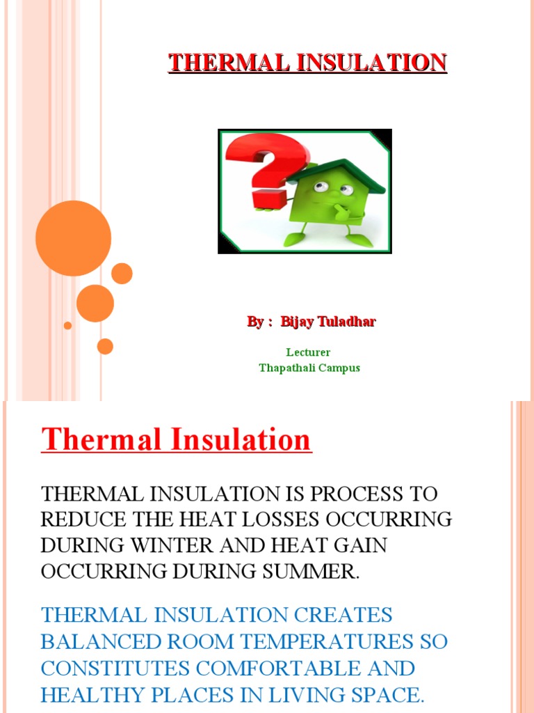 Building Material - Thermal Insulation | PDF | Building Insulation | Roof