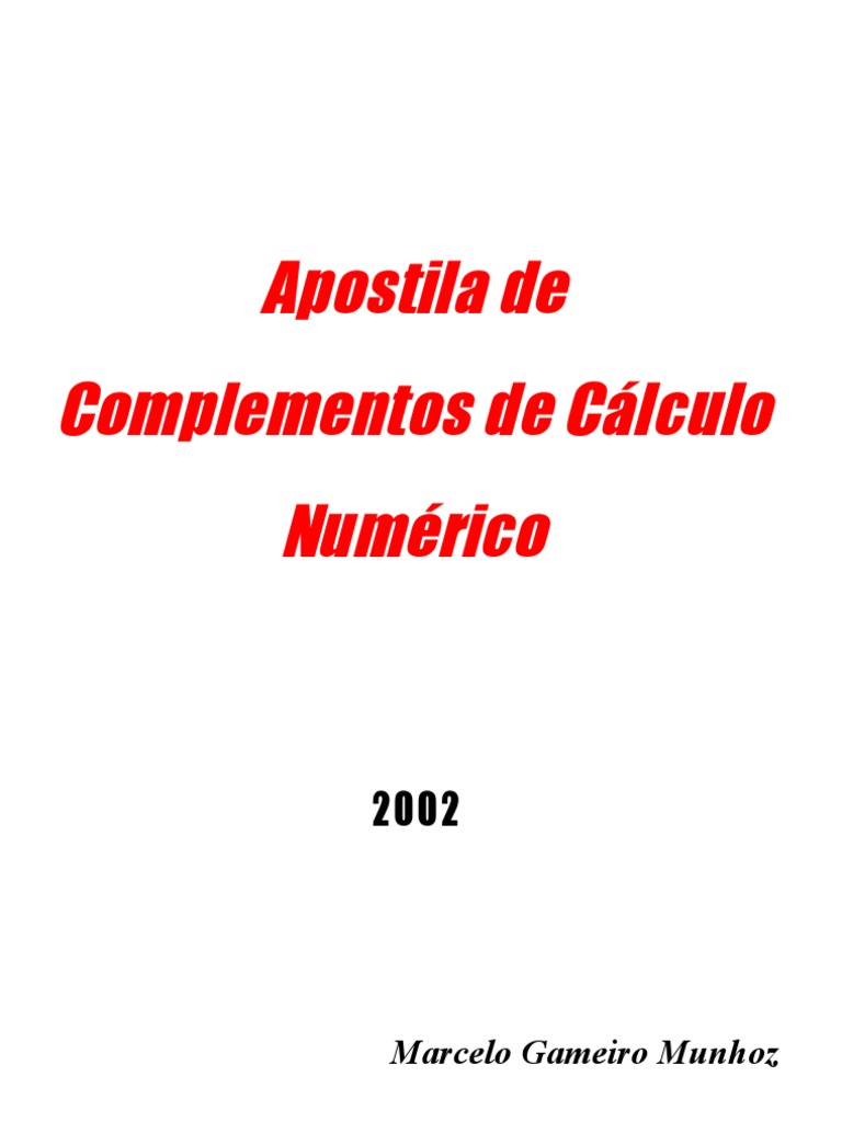 Calc Numerico Pdf