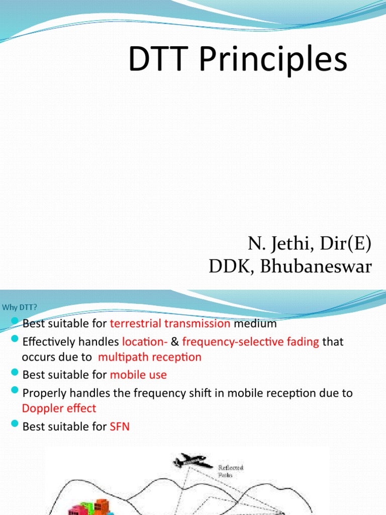 DTT Principles: N. Jethi, Dir (E) DDK, Bhubaneswar | PDF | Orthogonal ...