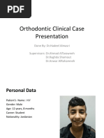 Orthodontic Case Presentation | PDF | Facial Features | Dental Anatomy