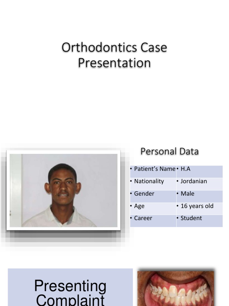 Orthodontics Case Presentation | Download Free PDF | Tooth | Dental Anatomy
