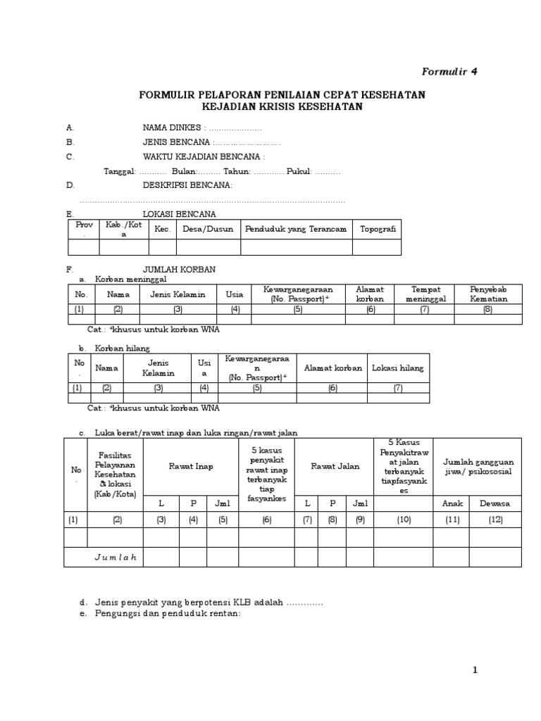 Formulir 4 RHA | PDF