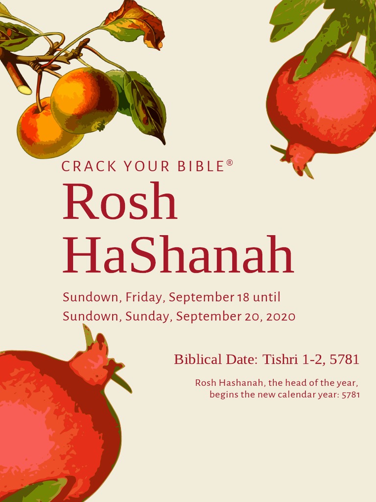 CrackYourBible Rosh HaShanah 2020 Booklet PDF | PDF | Rosh Hashanah ...