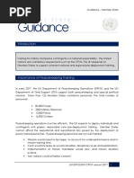 UN CPTM 2025 Training Guidance | PDF | Peacekeeping | Learning