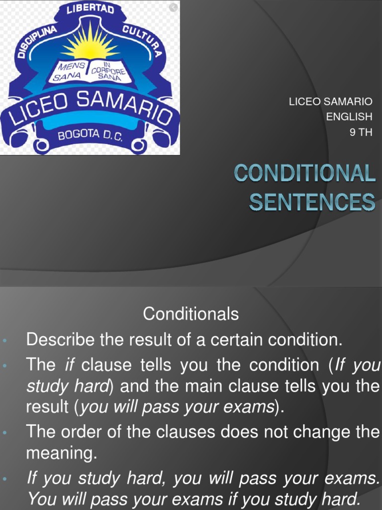 Conditional Sentences 9th | PDF | Morphology | Linguistic Typology