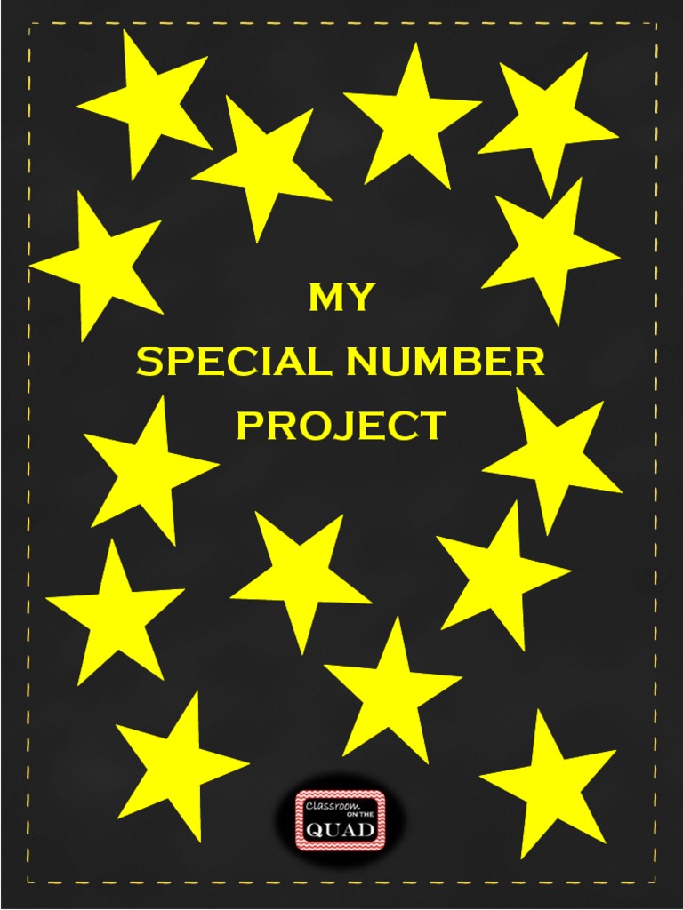 MY Special Number Project: ©2012 Classroom On The Quad | PDF ...