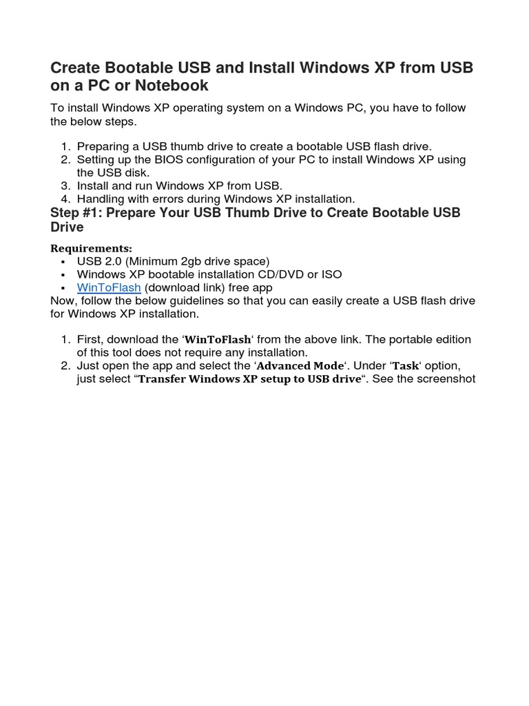 Create Bootable USB and | PDF | Booting | Usb Flash Drive