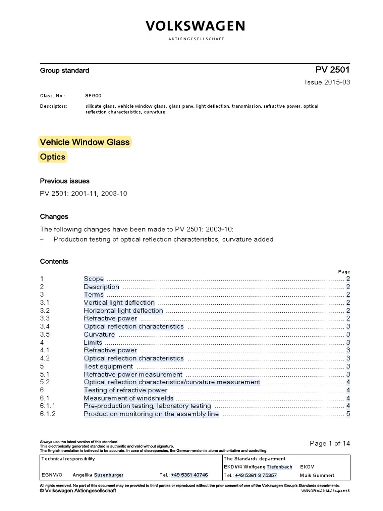 PV 2501 en | PDF | Optics | Reflection (Physics)