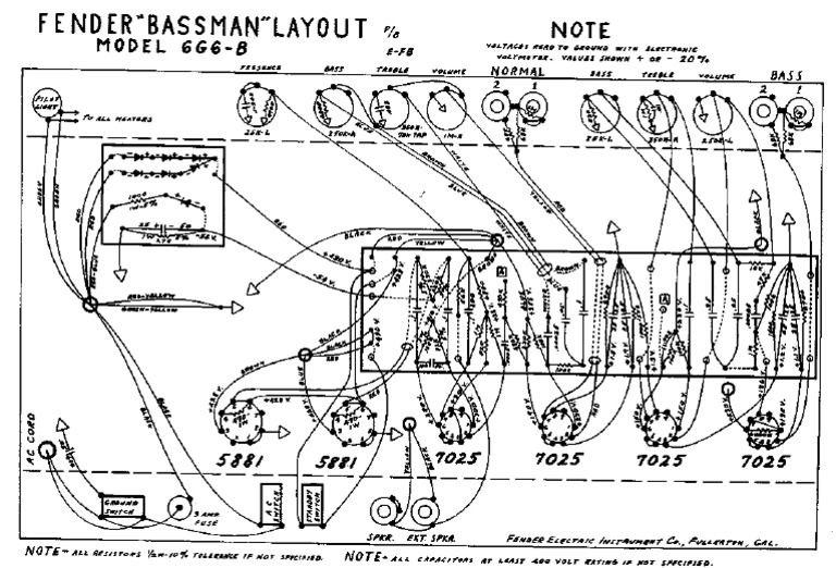 Bassman 6g6b Layout | PDF