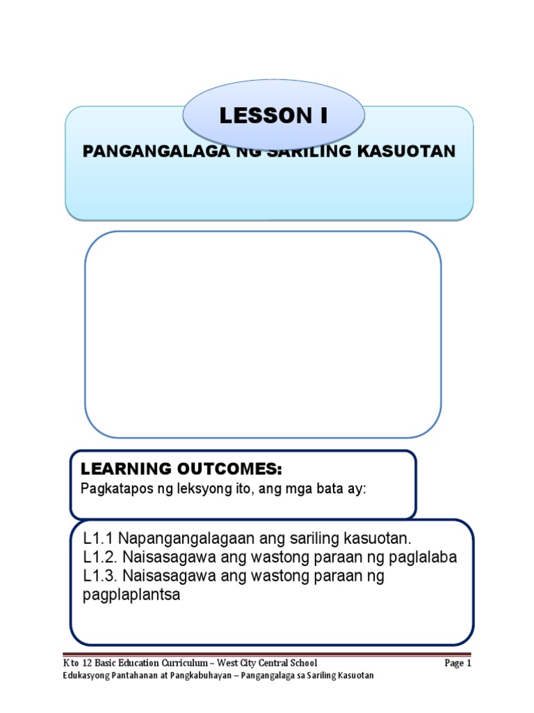 EPP 5 - 1st Q - MOdule | PDF