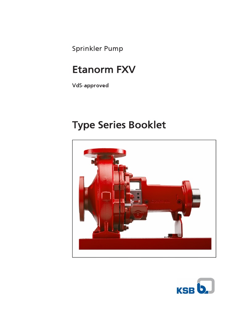 KSB - Etanorm FXV - TSB Pompe KSB | PDF | Bearing (Mechanical) | Pump
