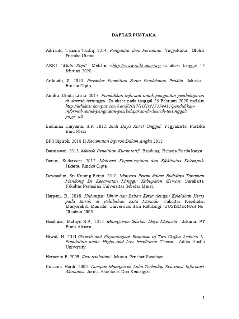 Daftar Pustaka | PDF