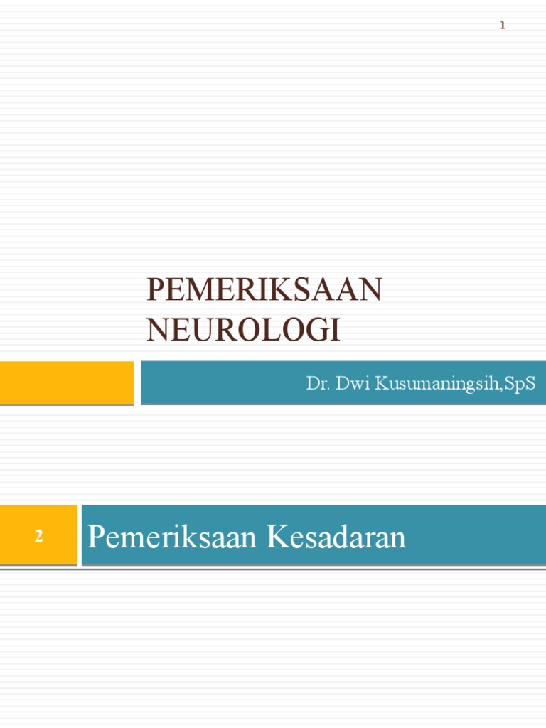 Pemeriksaan Neurologi | PDF